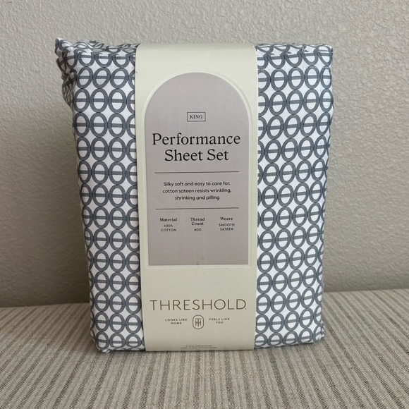 Threshold | Bedding | Nwt King 40 Thread Count Performancesheet Set ...